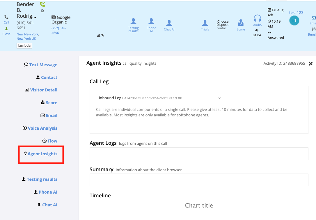 Agent Insights – CallTrackingMetrics Ticket Portal