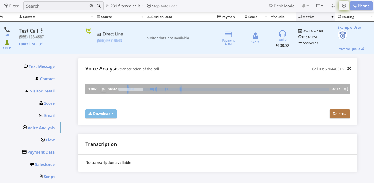 Call Recordings – CallTrackingMetrics Ticket Portal
